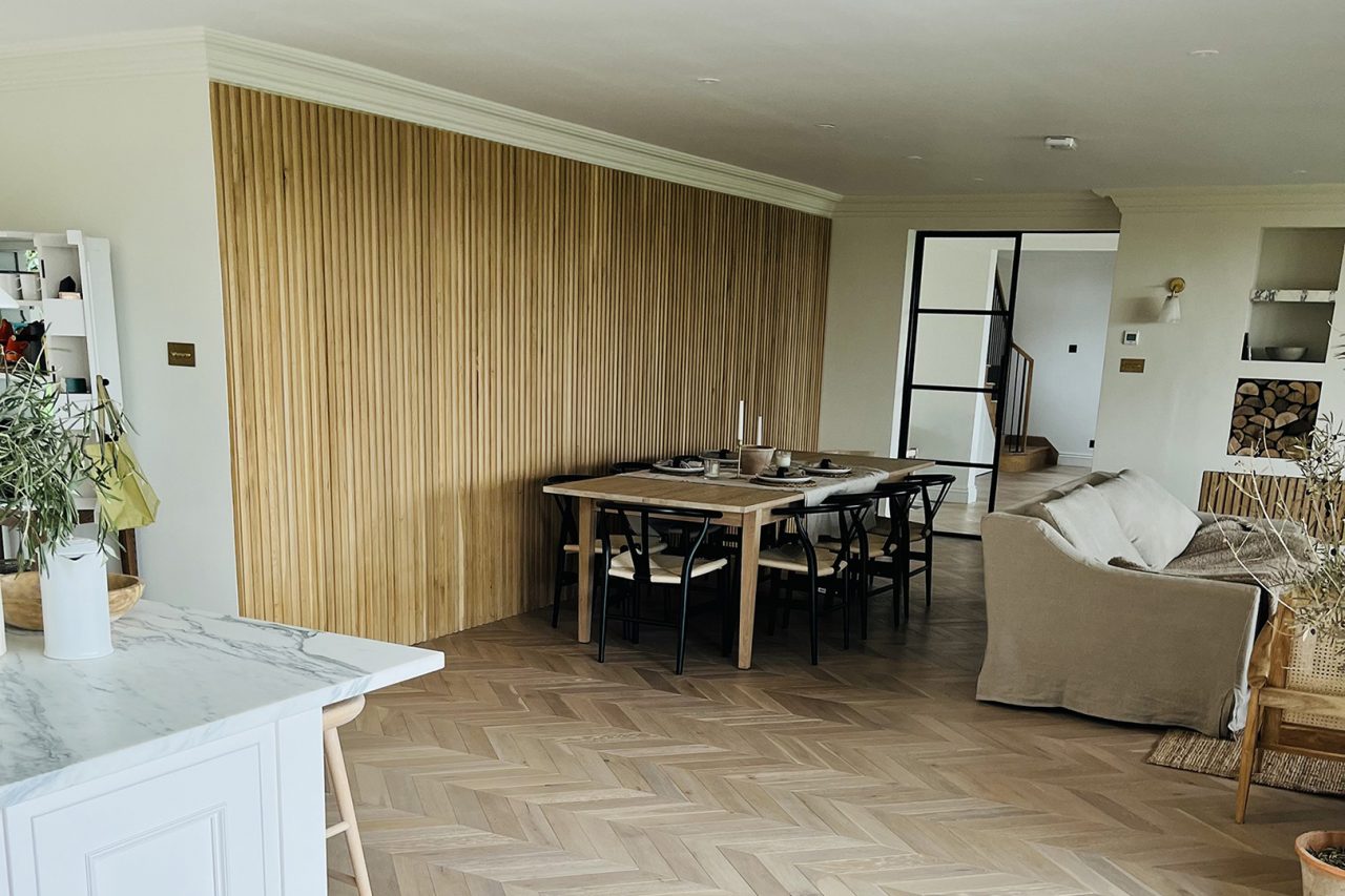 Oak Slats Walls - Johnson Bespoke